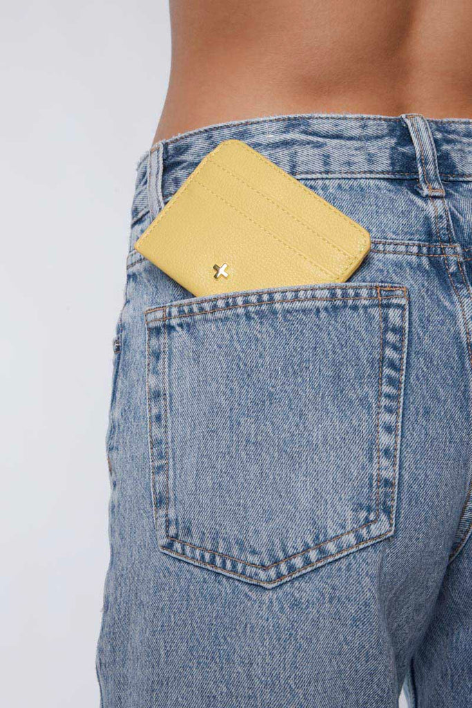 Gia Card Holder - Lemon Pebble – PETA + JAIN